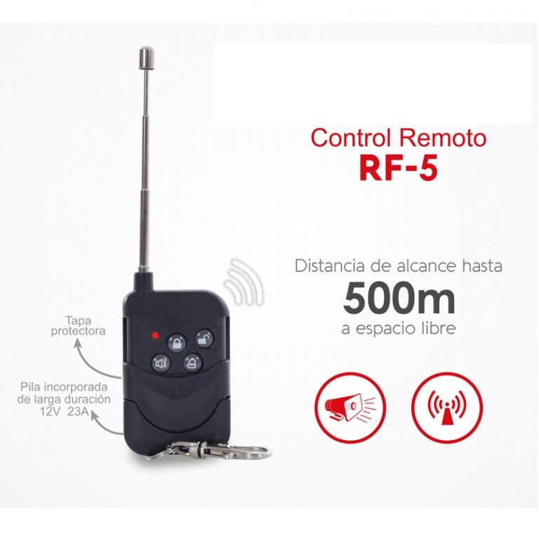 Control Remoto para panel alarma Linseg RF5 500 mtrs | Blue Planet ...