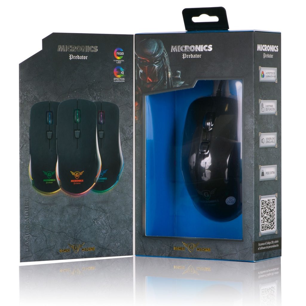 Mouse Gamer led USB PREDATOR MIC-GM858 Micronics | Blue Planet Technology