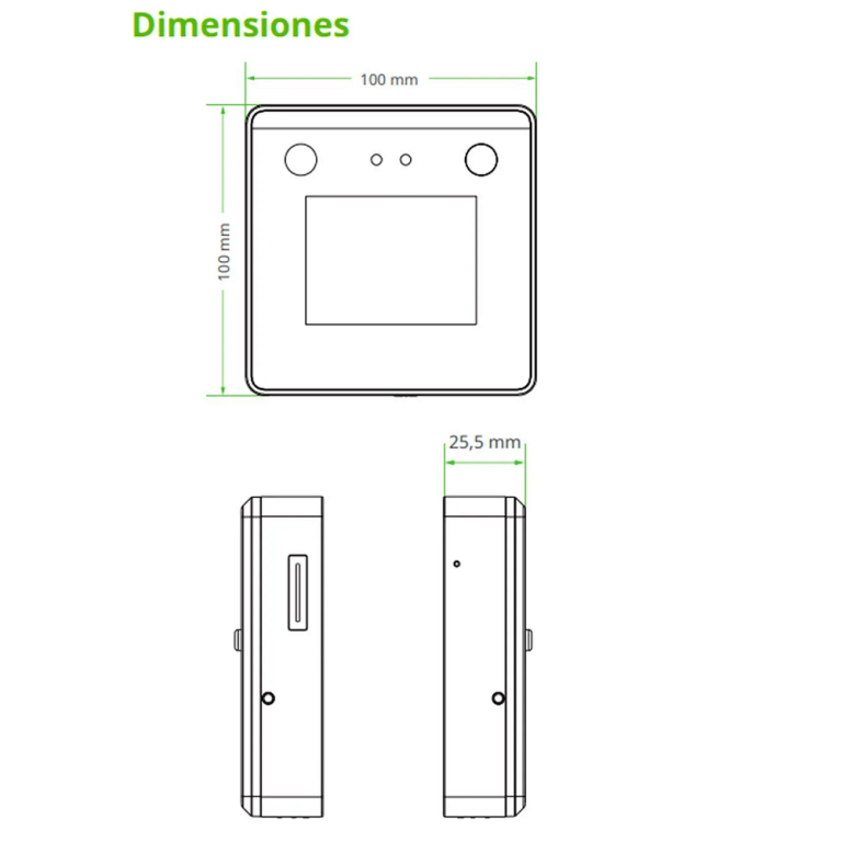 Control Asistencia y Acceso Facial, ZKTeco Horus TL2, Wifi, Cableado ...