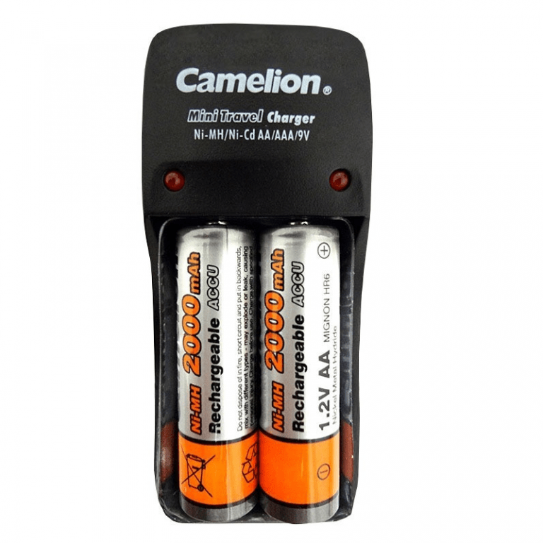 CARGADOR CAMELION 2AA/2AAA/BAT.9V INC. 2 PILAS RECARGAGBLES 2000mAh ...